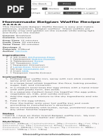 Preppy Kitchen Waffle Recipe | PDF | Waffle | Fat