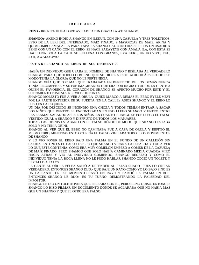 Irete Ansa | PDF | Religiones religiosas | Espiritualidad