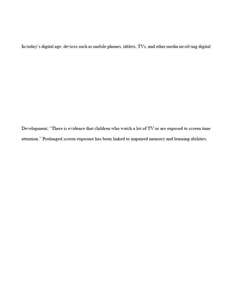 Article Screen Time$20250107113548 | PDF | Psychology | Behavioural ...