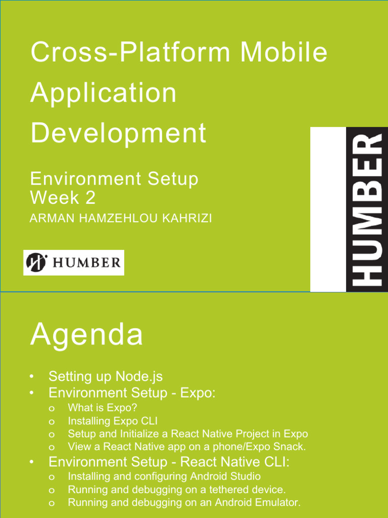 Week2 Environment Setup | PDF