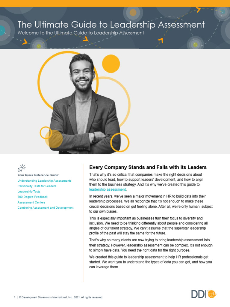 The Ultimate Guide To Leadership Assessment - Final | PDF | Leadership ...