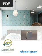 British Gypsum PDS Gypframe MF5 Ceiling Section | PDF | Materials