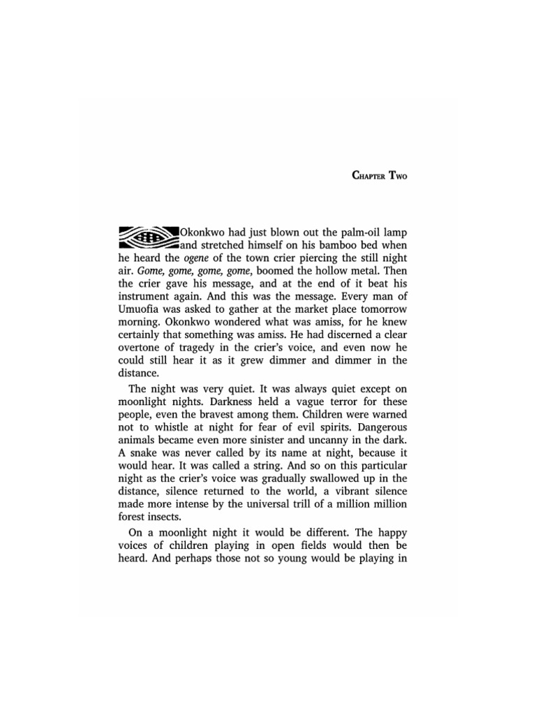 Things Fall Apart-Chapter 2 | PDF