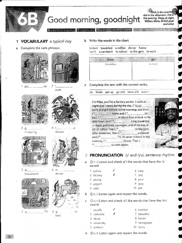 WORKBOOK 6B_HOMEWROK | PDF