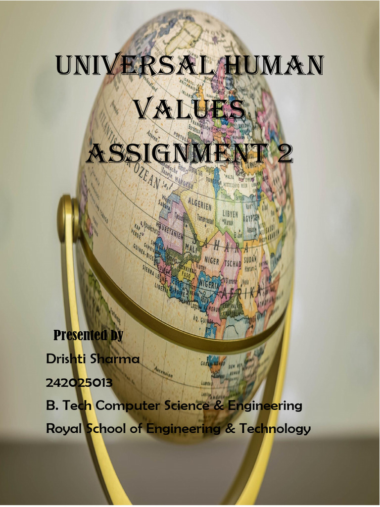 Universal Human Values Assignment 2 | PDF