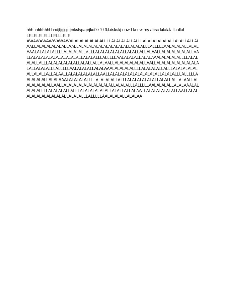 Nonsense Text Generator Output | PDF