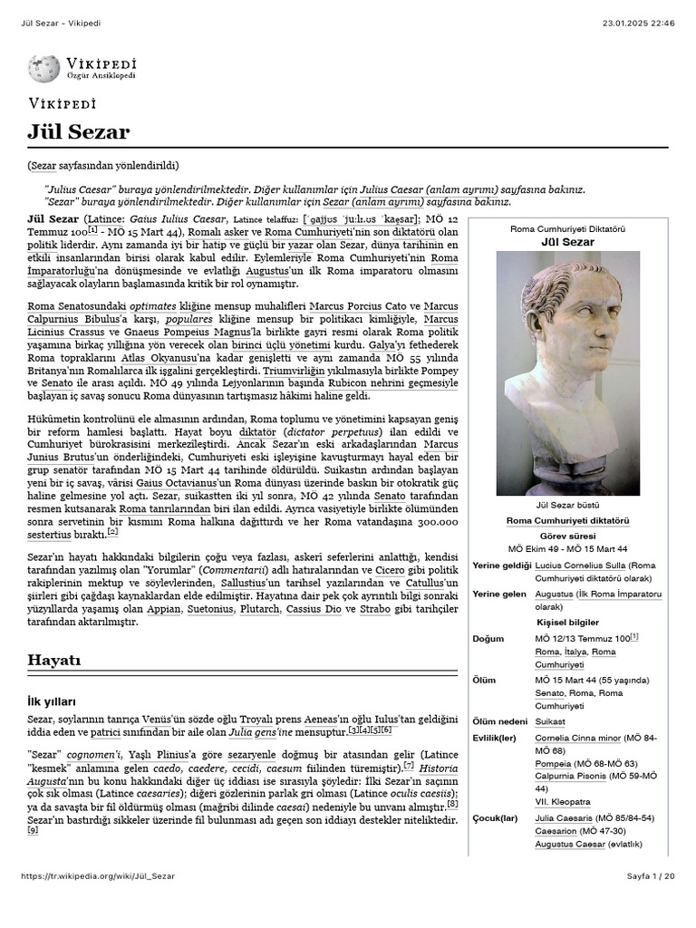 Jül Sezar - Tarih | PDF