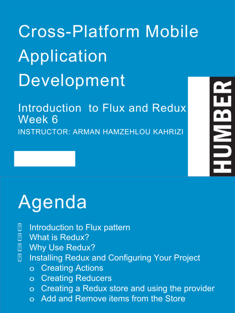 Week6 Introduction To Flux and Redux | PDF
