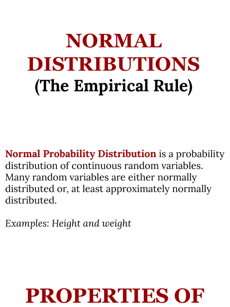 Understanding Normal Distributions and the Empirical Rule | PDF | Normal Distribution ...