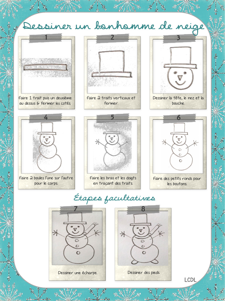 Comment dessiner un bonhomme de neige | PDF