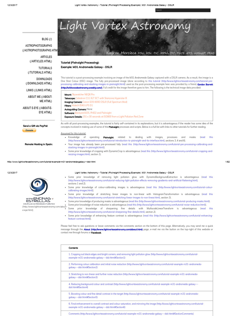 M31 Andromeda Galaxy Processing Guide | PDF | Digital Single Lens Reflex Camera | Galaxy
