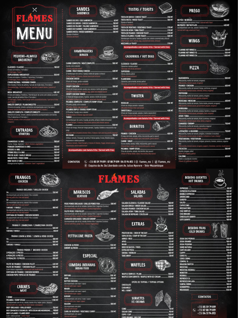 FLAMES - MENU | PDF