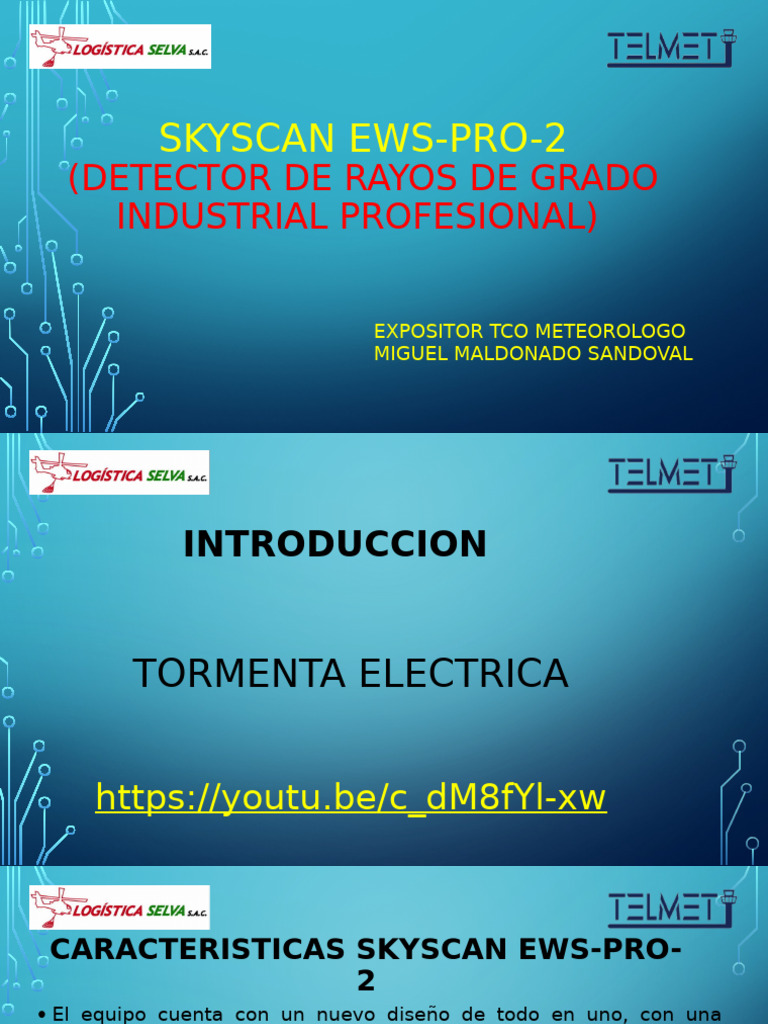 Detector de Rayos EWS-PRO-2 Industrial | PDF