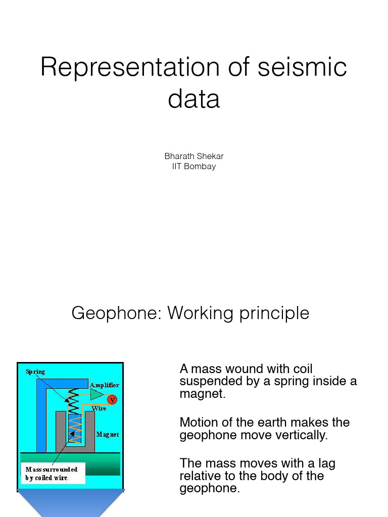 04 Representation Seismic Signals | PDF