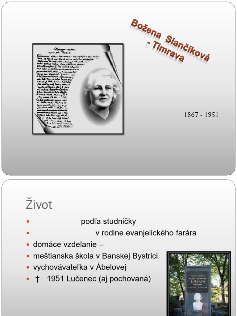 B. S. Timrava | PDF
