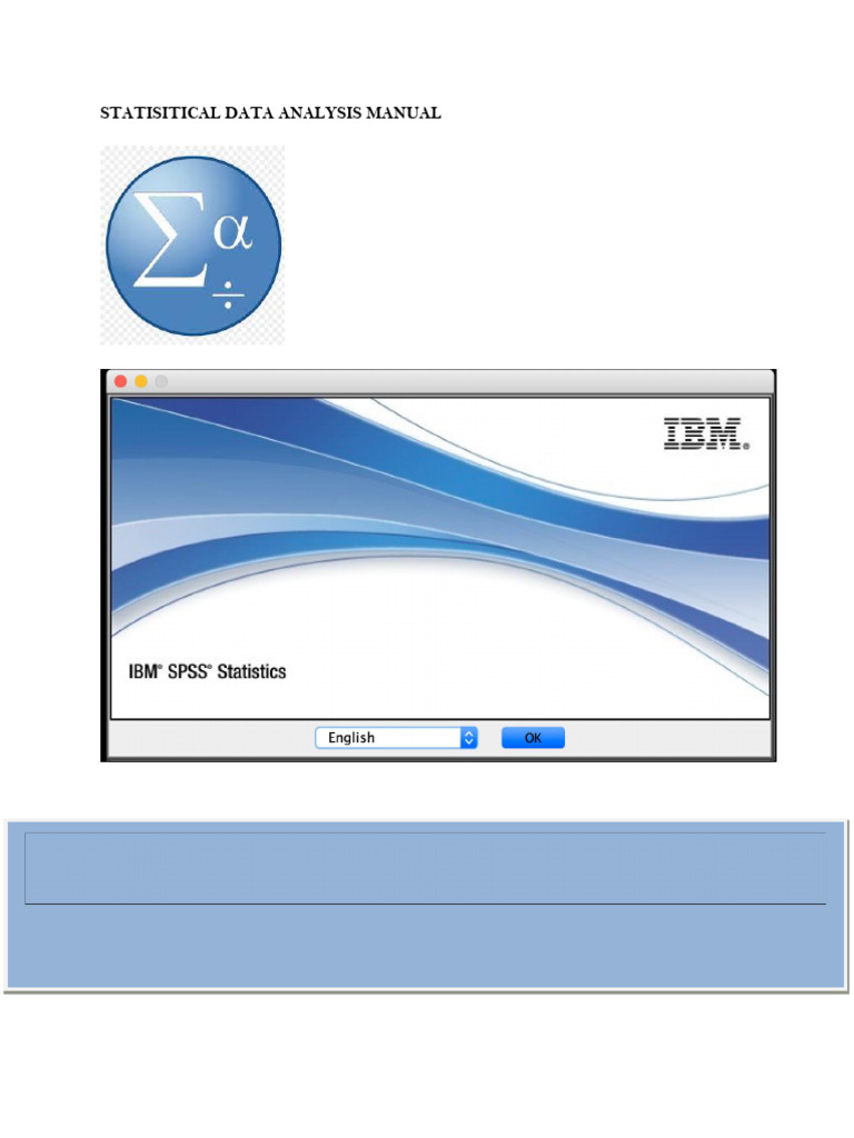 Spss Training Manual | PDF | Student's T Test | Spss