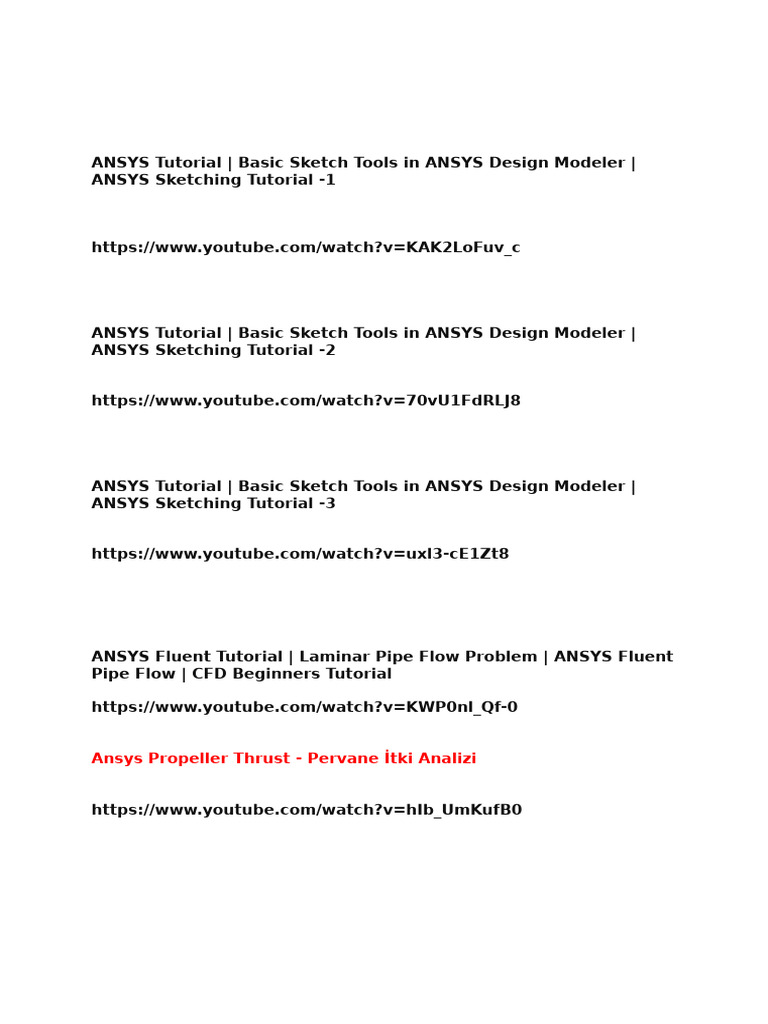 ANSYS Design Modeler Sketch Tools Guide | PDF