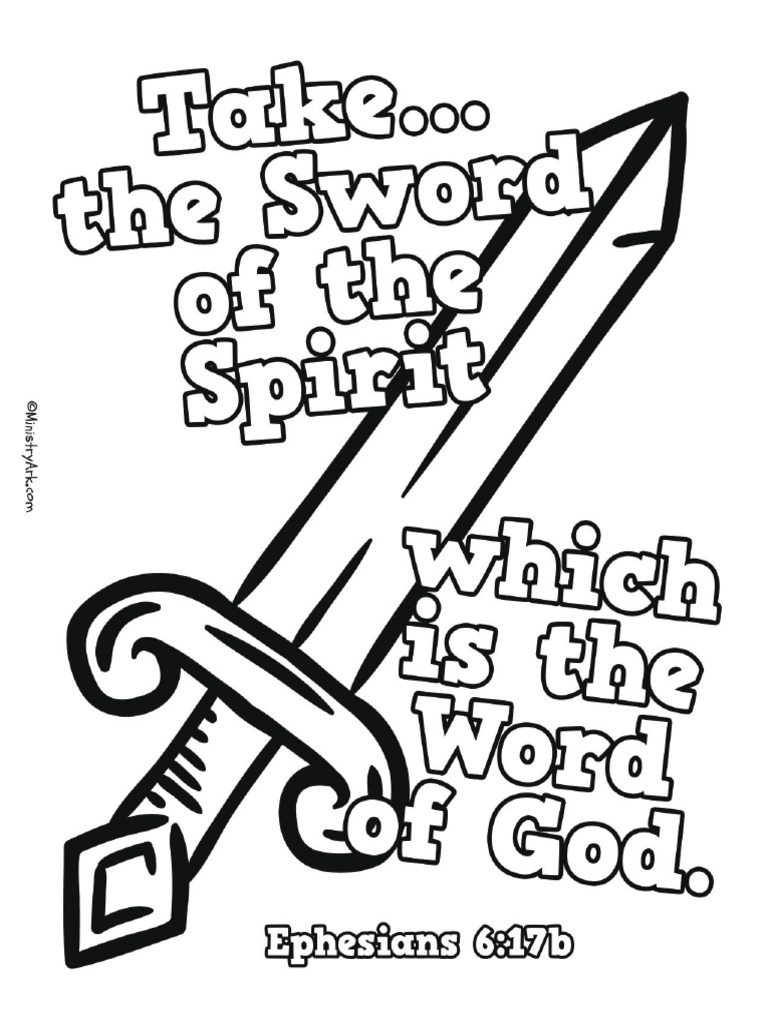 Sword of The Spirit Printable Min | PDF