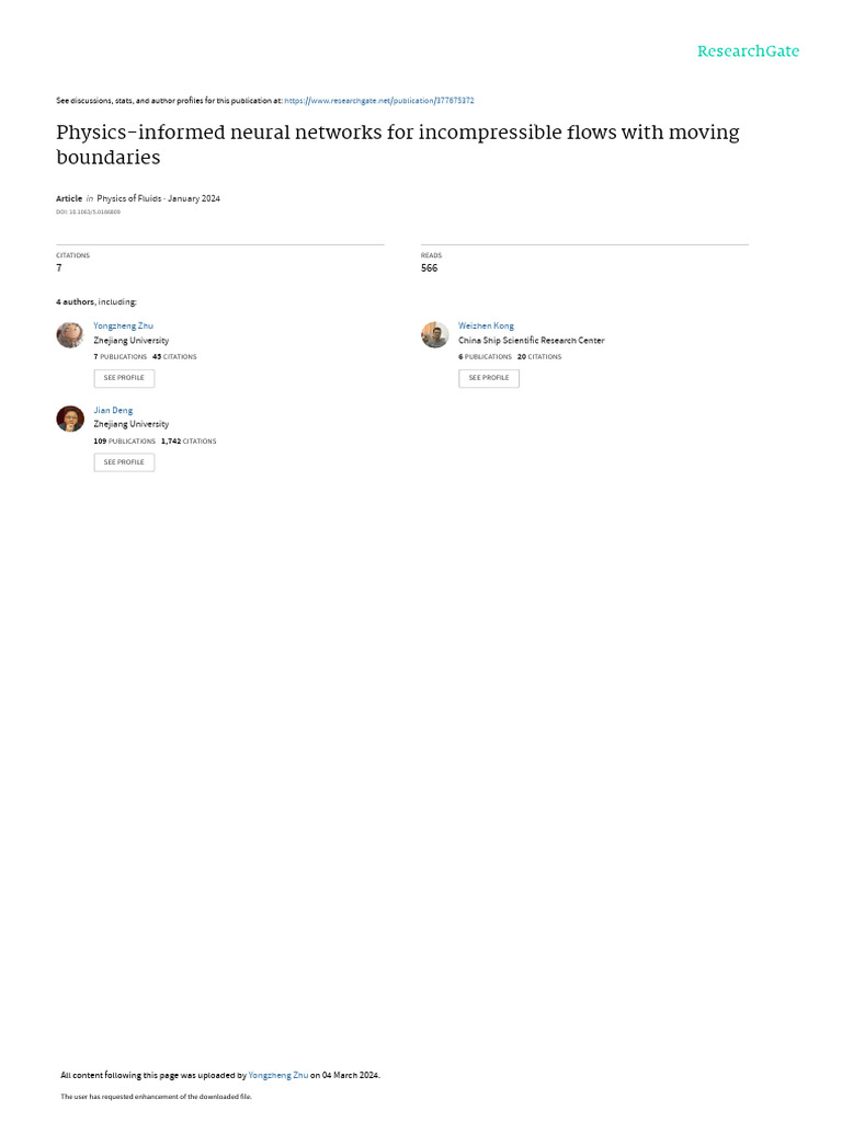 POF - PINNS For Moving Boundary | PDF