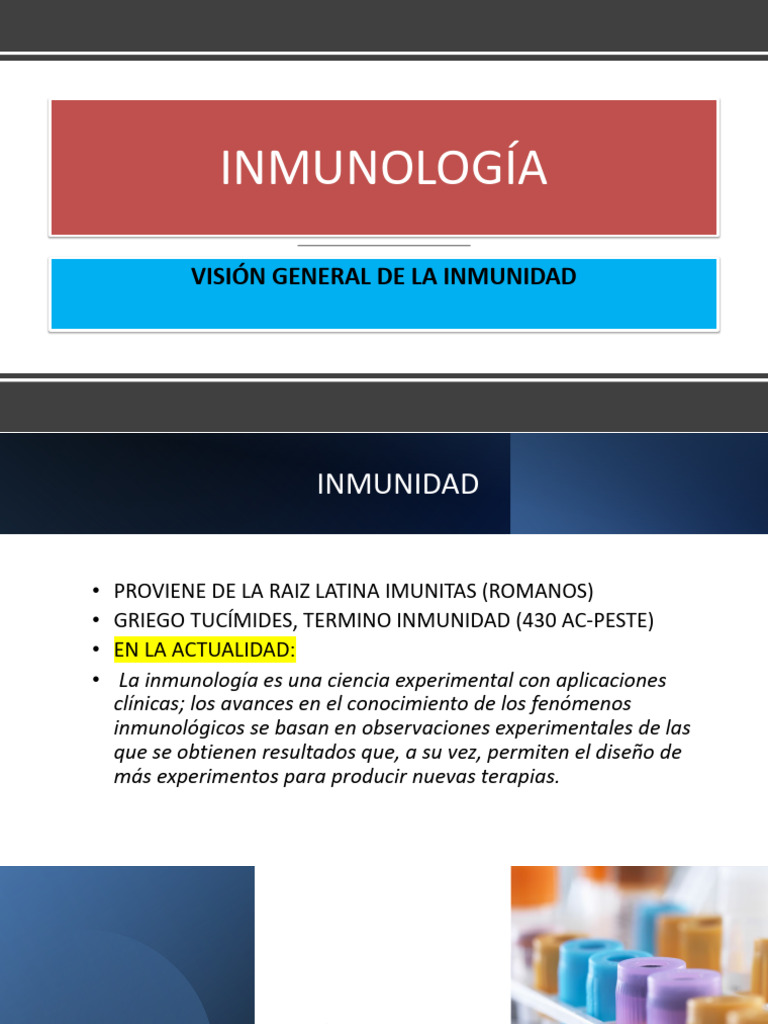 1 Inmunidad Innata y Adquirida 1a Parte | PDF | Sistema inmune | Sistema inmune innato