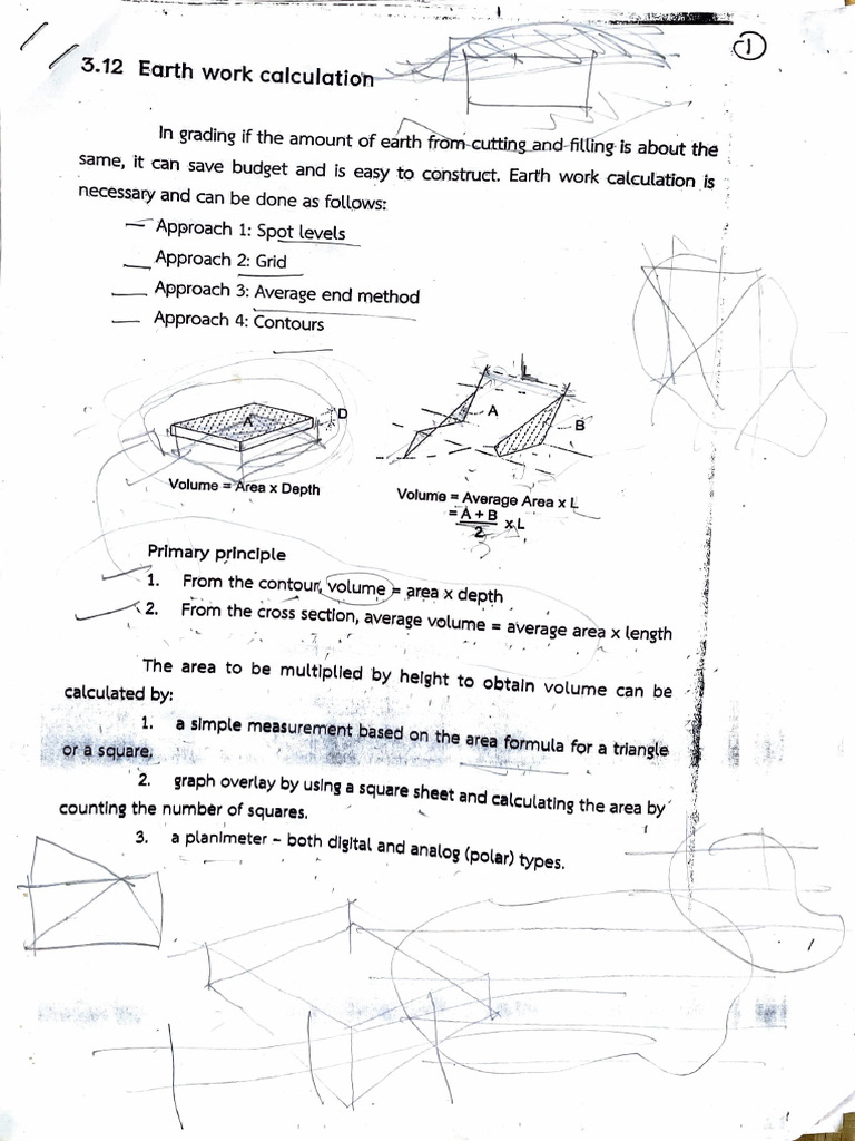 Earthwork Calculation Methods Guide | PDF
