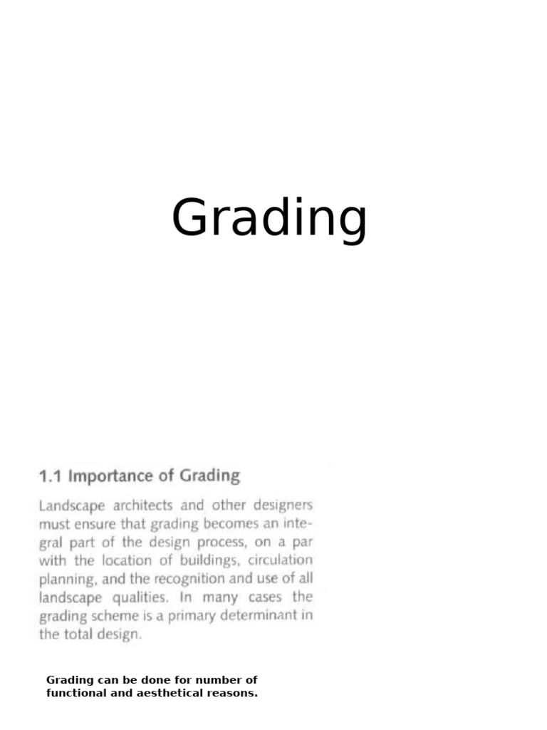 Grading | PDF | Road | Earth Sciences