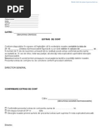 Model Extras de Cont | PDF