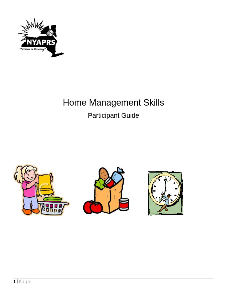 Home Management Skills Participant Guide | PDF | Healthy Diet | Vaccines