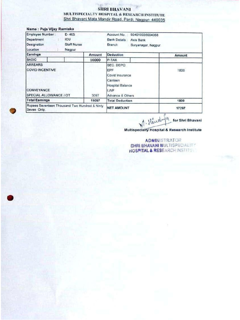 Pay Slip 2 | PDF