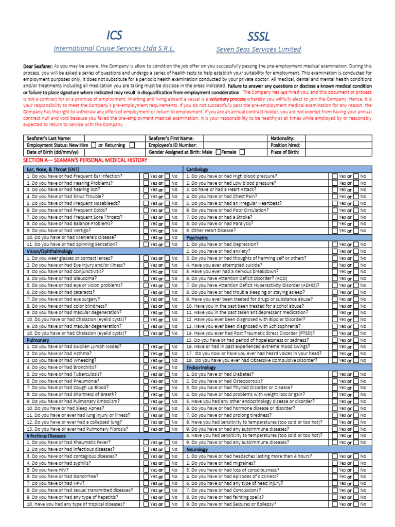 ICS and SSSL PEME Form (Rev. 052224) | PDF | Attention Deficit ...