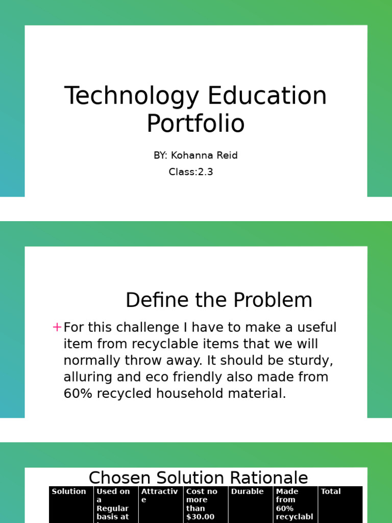Technology Education Windchime Portfolio | PDF