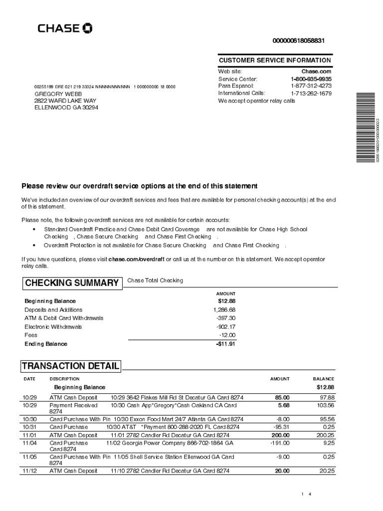 Statements 8831 | PDF | Overdraft | Transaction Account
