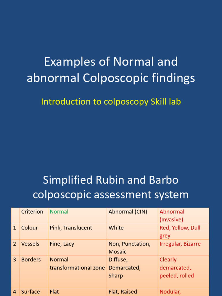 Colposcopy Examples | PDF