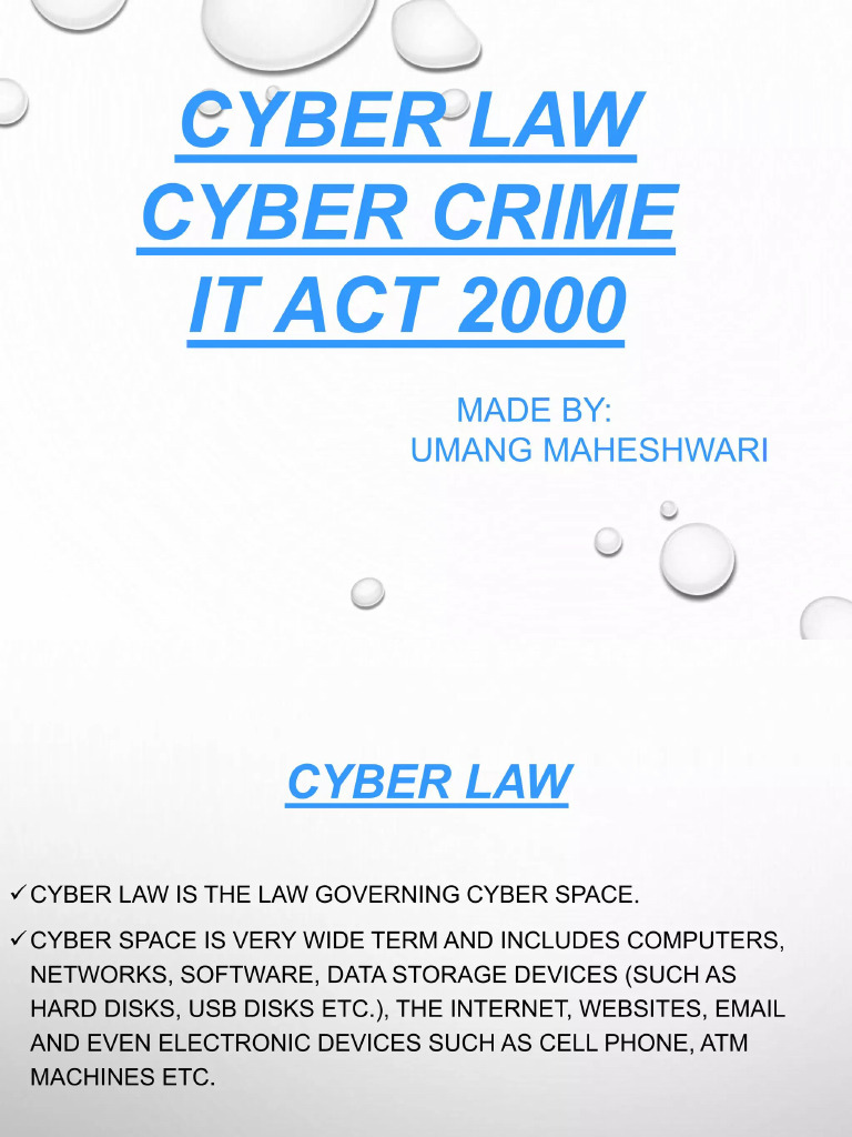 3) UNIT-5 cyber-law | PDF