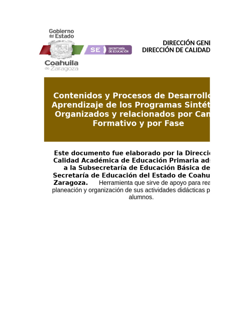 PROGRAMA-SINTETICO-MULTIGRADO | PDF | Comunicación | Escritura