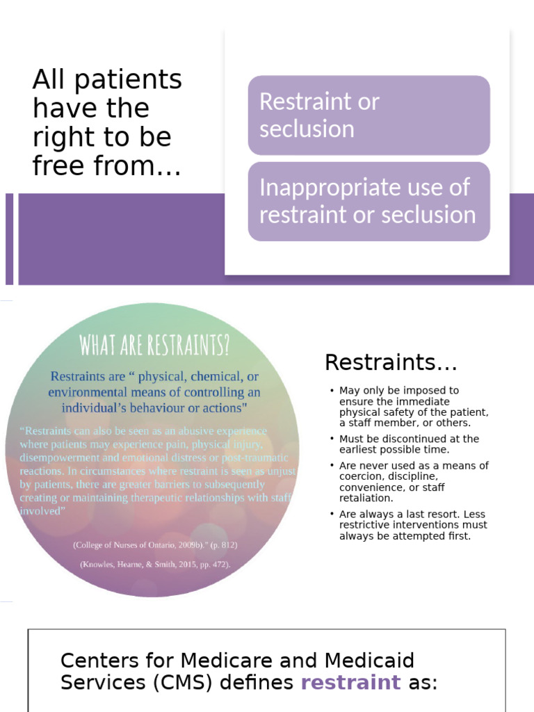 Restraints Fall Blitz FY2023 | PDF | Medicine | Health Care