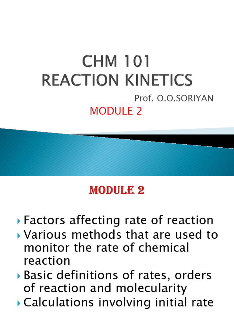 Chemical Reaction Kinetics 2 - Factors Affecting Rate of Reaction | PDF ...
