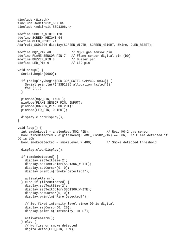 Fire&smoke Code | PDF