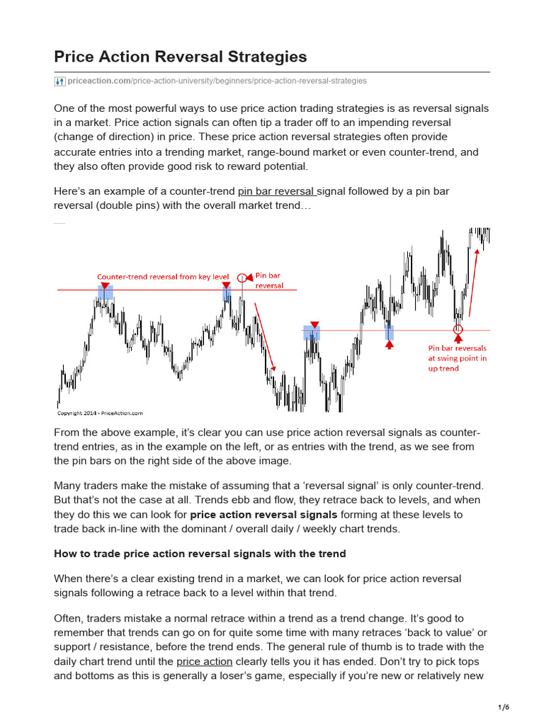 Price Action Reversal Strategies | PDF | Financial Markets