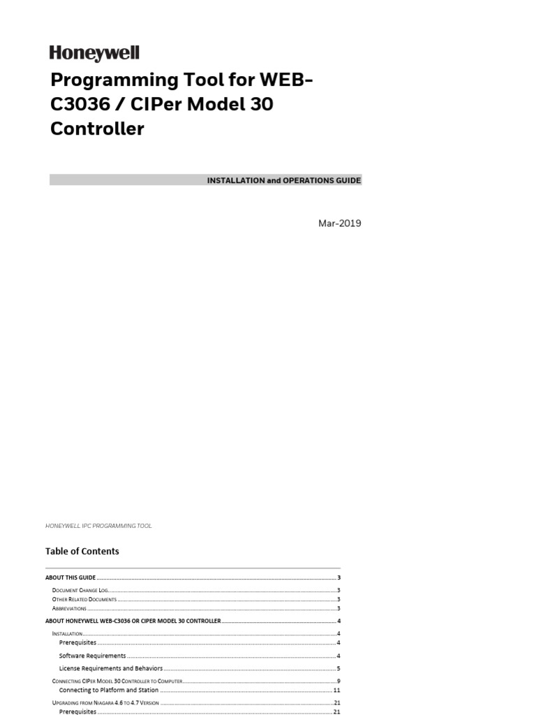 CIPer Model 30 Tool Installation Operations Guide 31-00206 | PDF ...