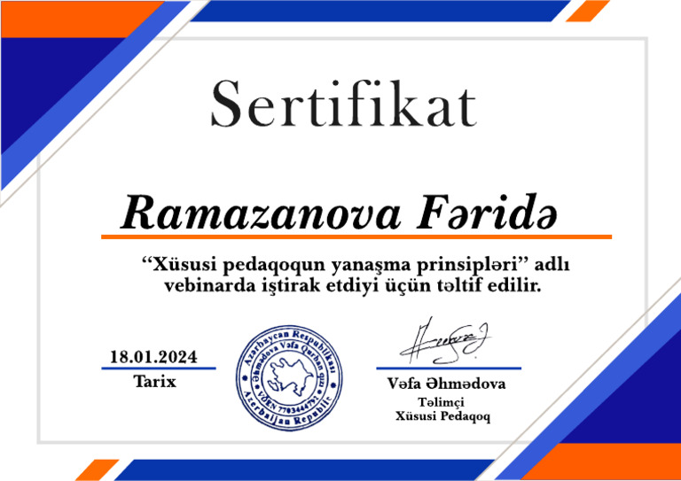 Ramazanova Fəridə | PDF