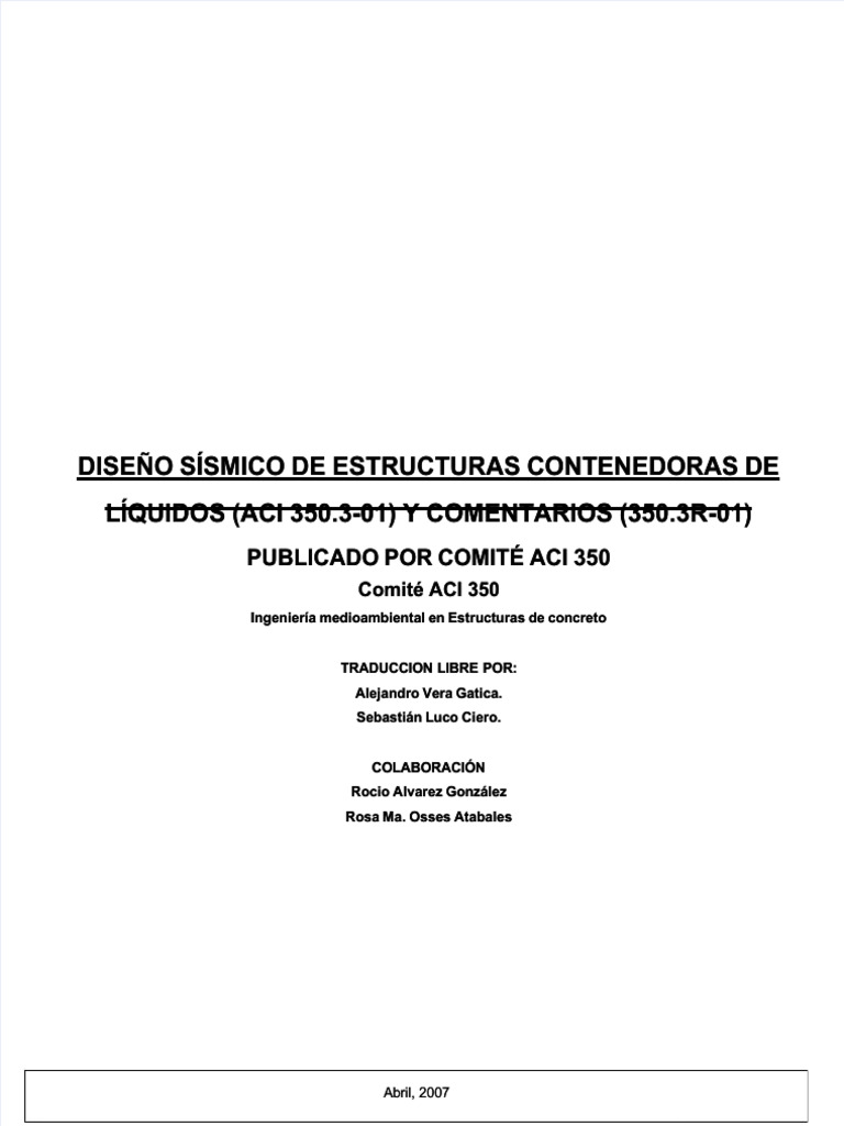PDF Aci 350 3 01 Espaol - Compress | PDF