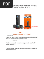 Guía Configuración Fire TV Stick y Magis TV | PDF | Aplicación movil ...