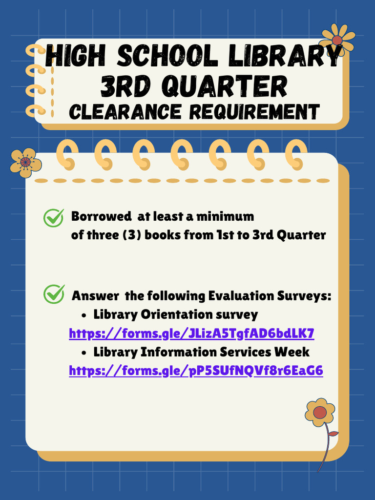 High School Library Clearance Guide | PDF