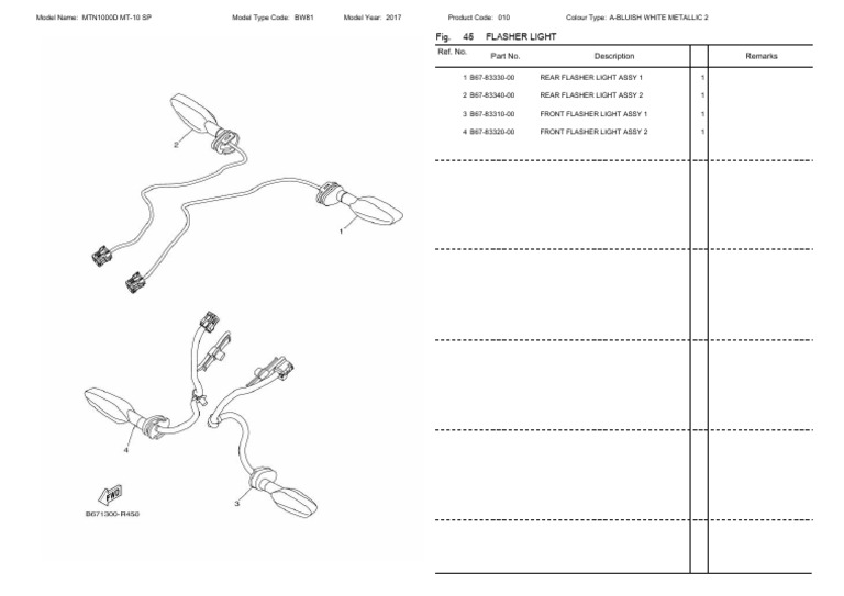 MTN1000D MT-10 SP Flasher Light | PDF