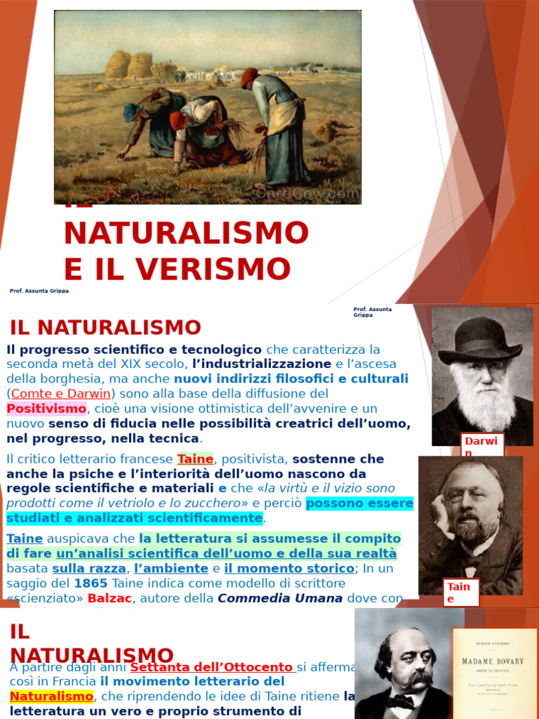 Il Naturalismo e Il Verismo | PDF
