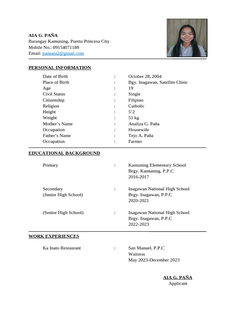Aia Resume | PDF