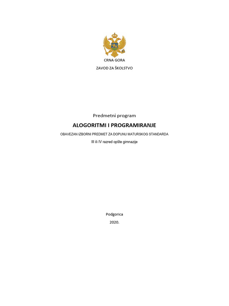 Algoritmi I Programiranje | PDF