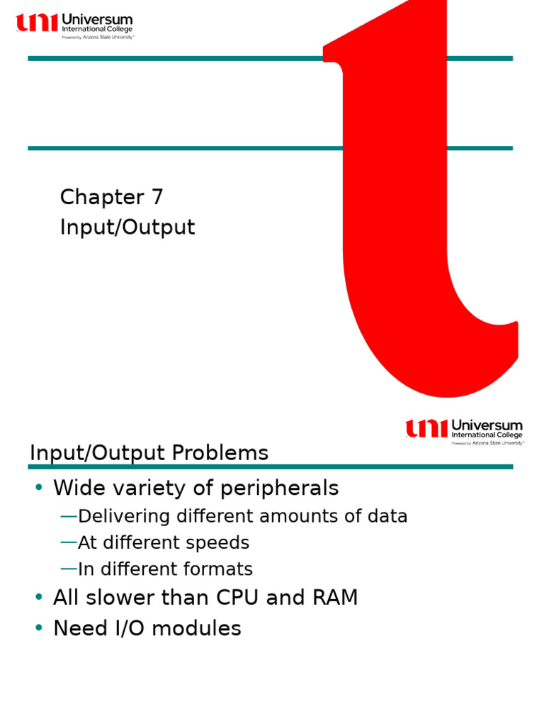 07 Input Output | PDF | Input/Output | Computer Engineering 07 Input Output | PDF | Input/Output | Computer Engineering
