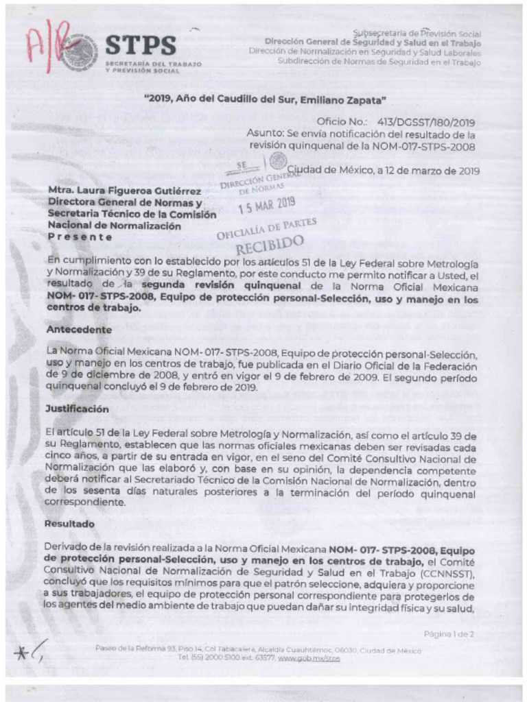 NOM-017-STPS-2008_2019_ultima_revision | PDF